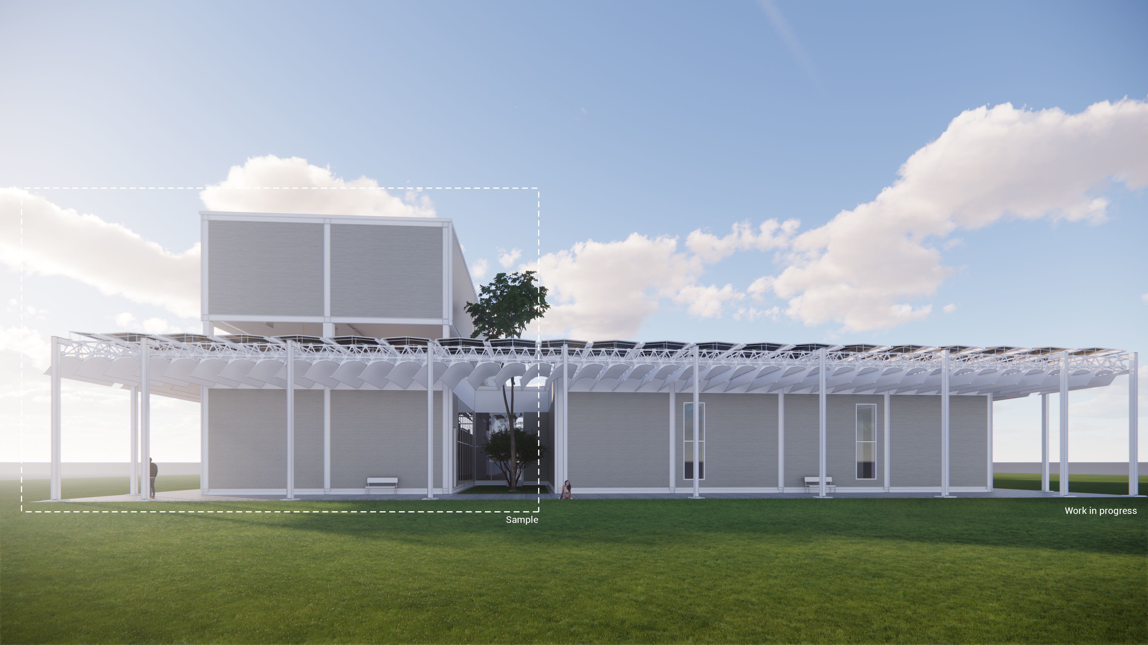 Menil Collection - Exterior Facade sample 3D model | CGTrader