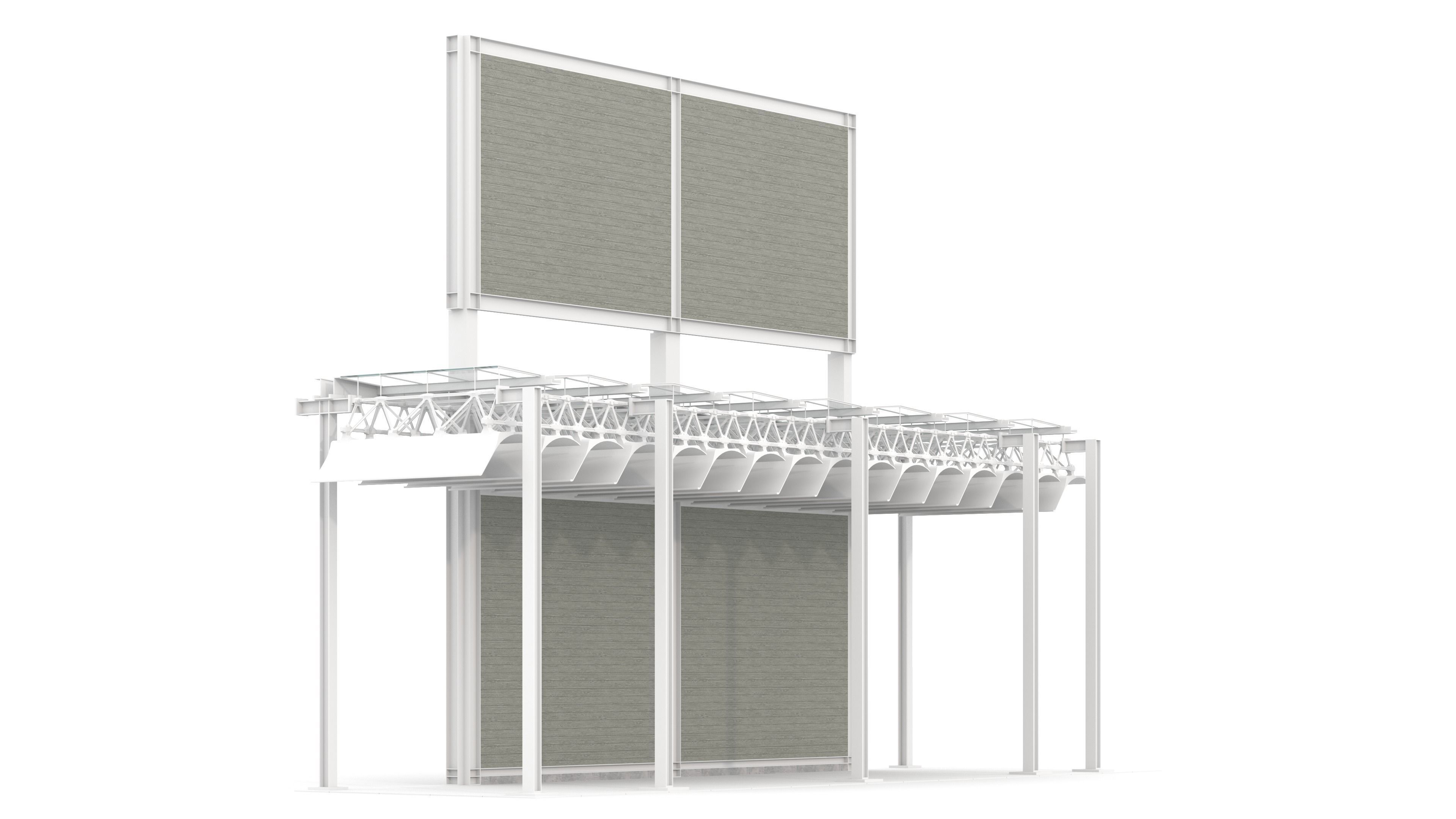 Menil Collection - Exterior Facade sample 3D model | CGTrader