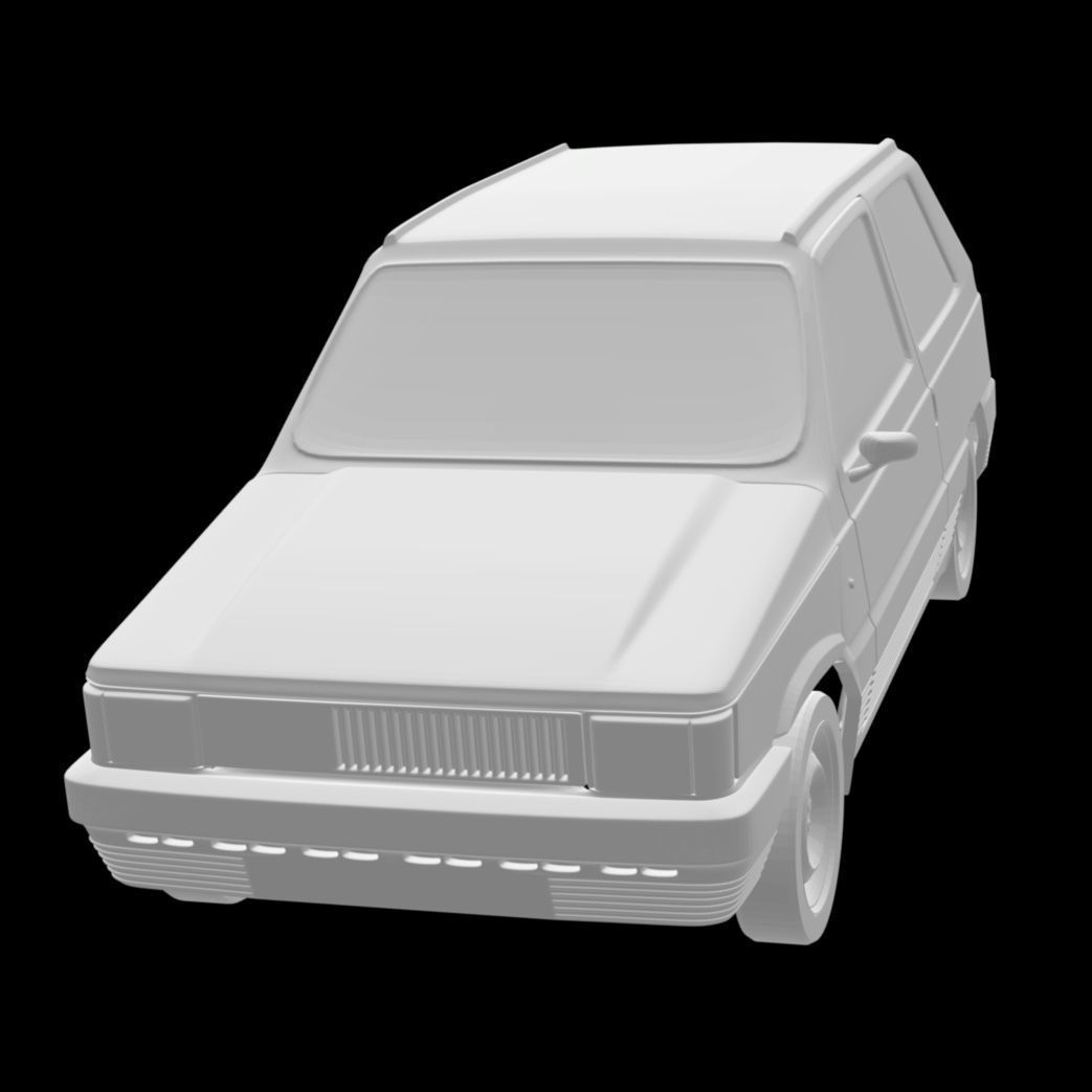 Fiat Panda 1st Gen 3D model 3D printable | CGTrader