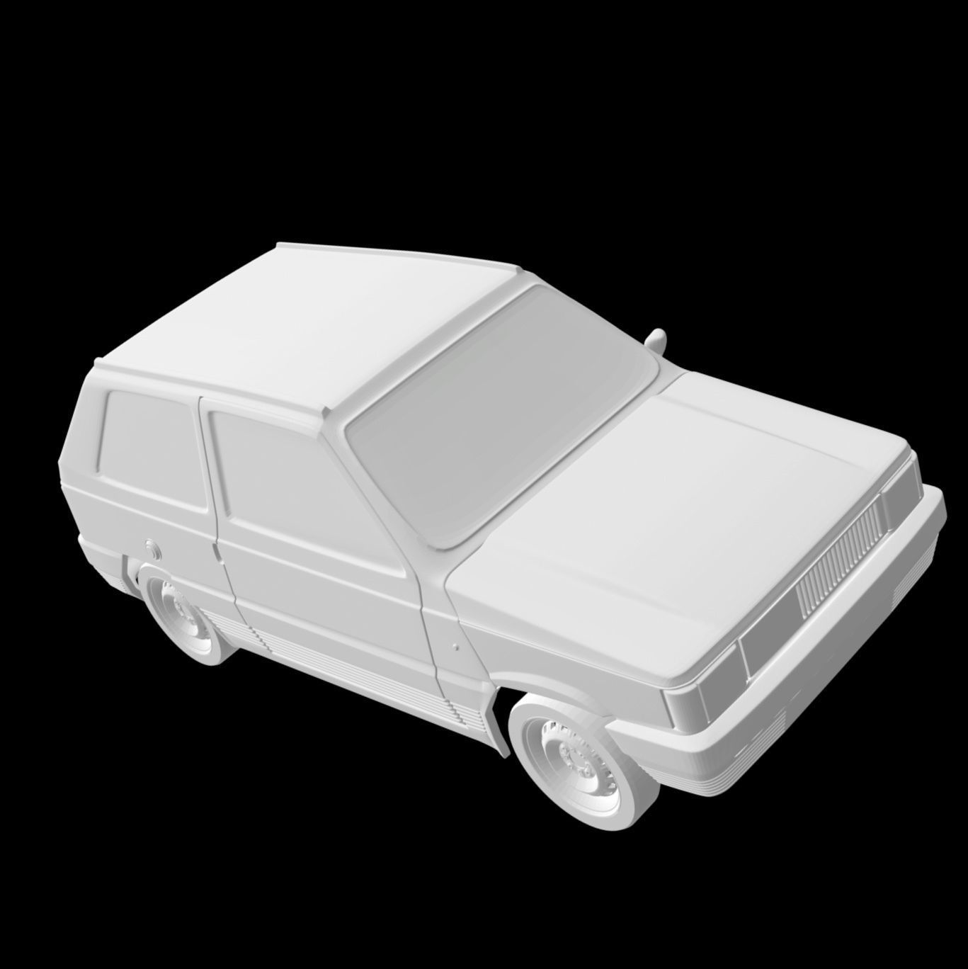 Fiat Panda 1st Gen 3D model 3D printable | CGTrader