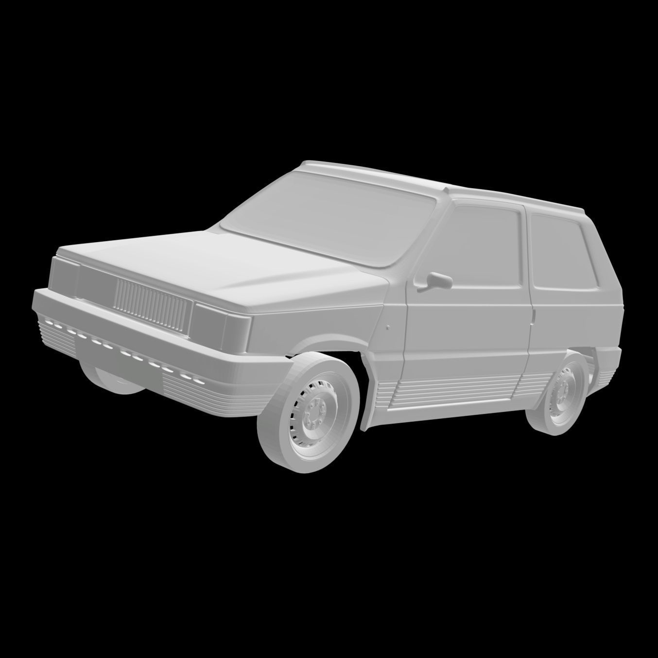 Fiat Panda 1st Gen 3D model 3D printable | CGTrader