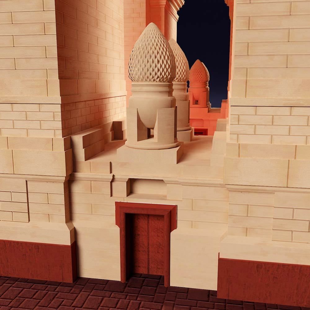 3D model India Gate memorial PBR 3d model VR / AR / low-poly | CGTrader