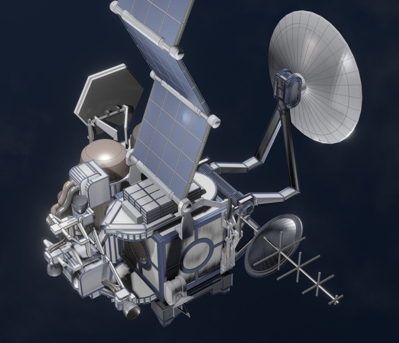 tay com 5 Intelligence Relay Repeater Deep Orbit Spacecraft 3D model ...