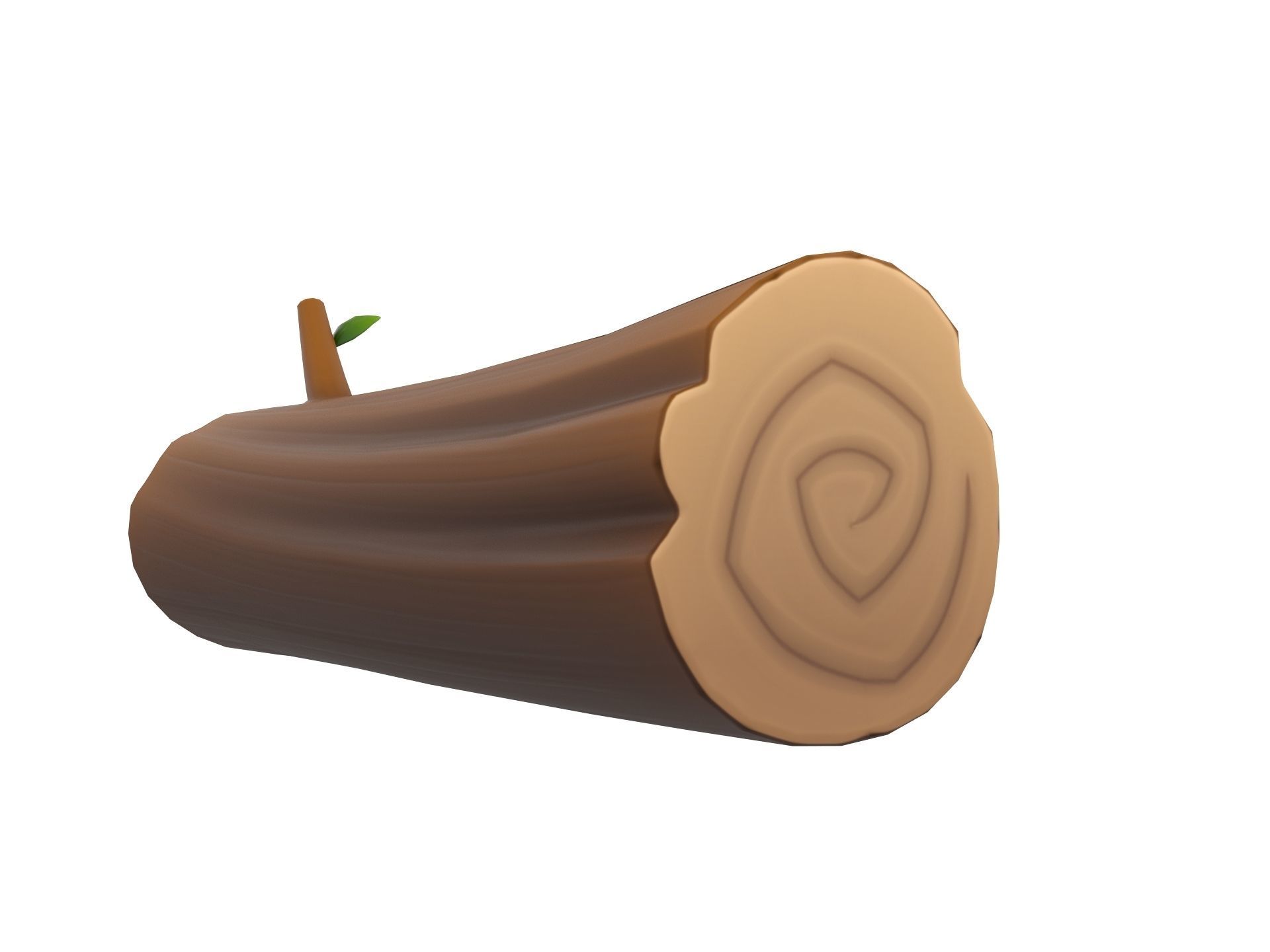 3D model Low Poly Log 001 VR / AR / low-poly | CGTrader