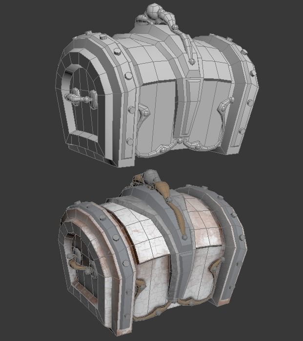 3D model Chest Carved - Game Ready VR / AR / low-poly | CGTrader