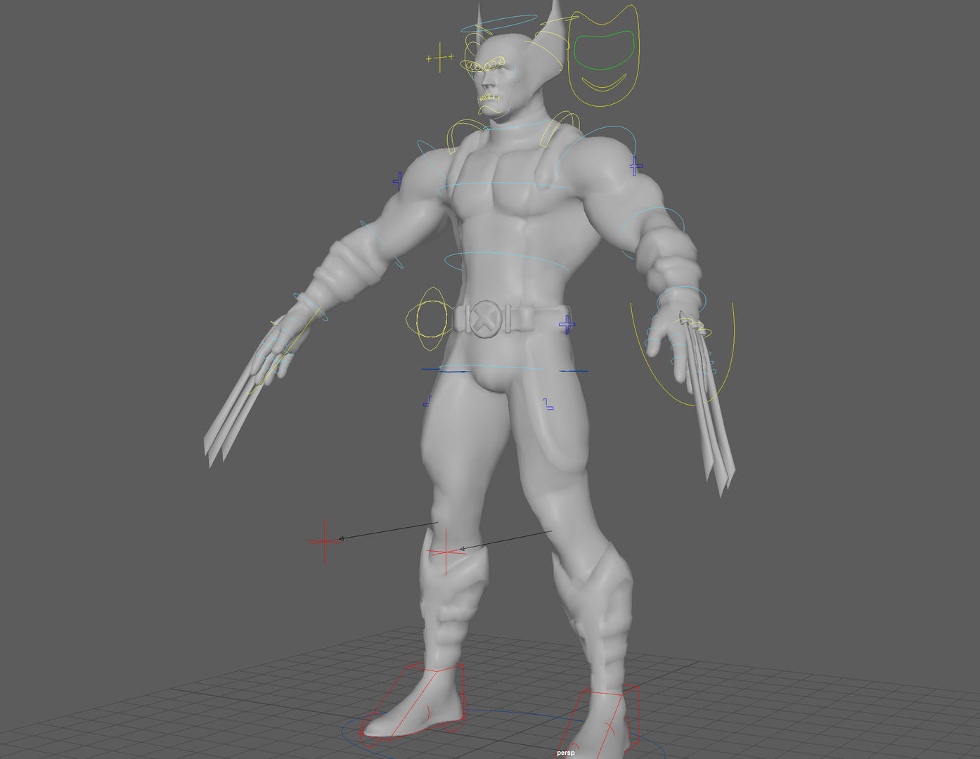 Wolverine Rig 3D model rigged | CGTrader