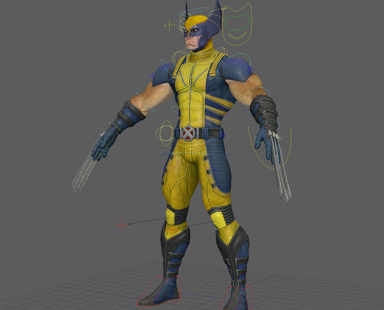 Wolverine Rig 3D model rigged | CGTrader