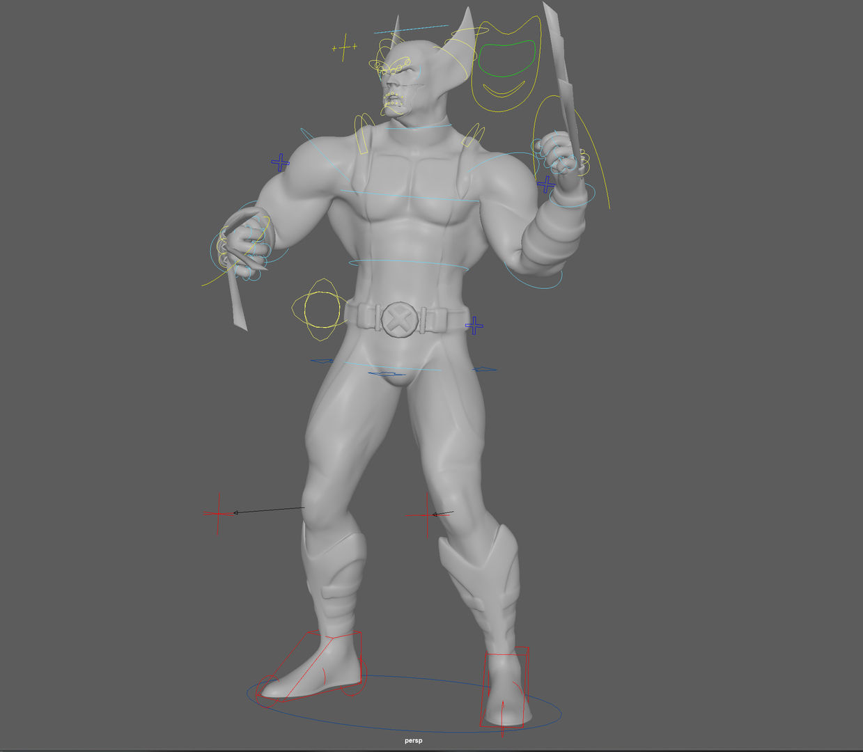 Wolverine Rig 3D model rigged | CGTrader