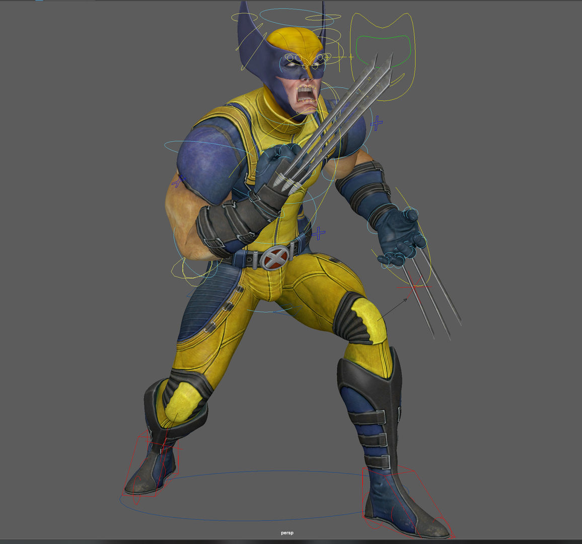 Wolverine Rig 3D model rigged | CGTrader