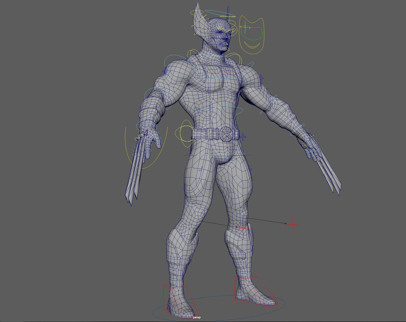 Wolverine Rig 3D model rigged | CGTrader