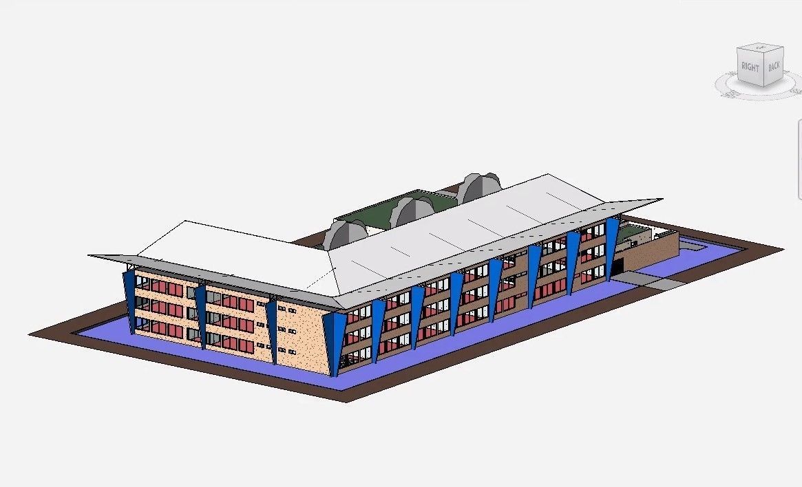 school 02 compelete revit project 3D model | CGTrader
