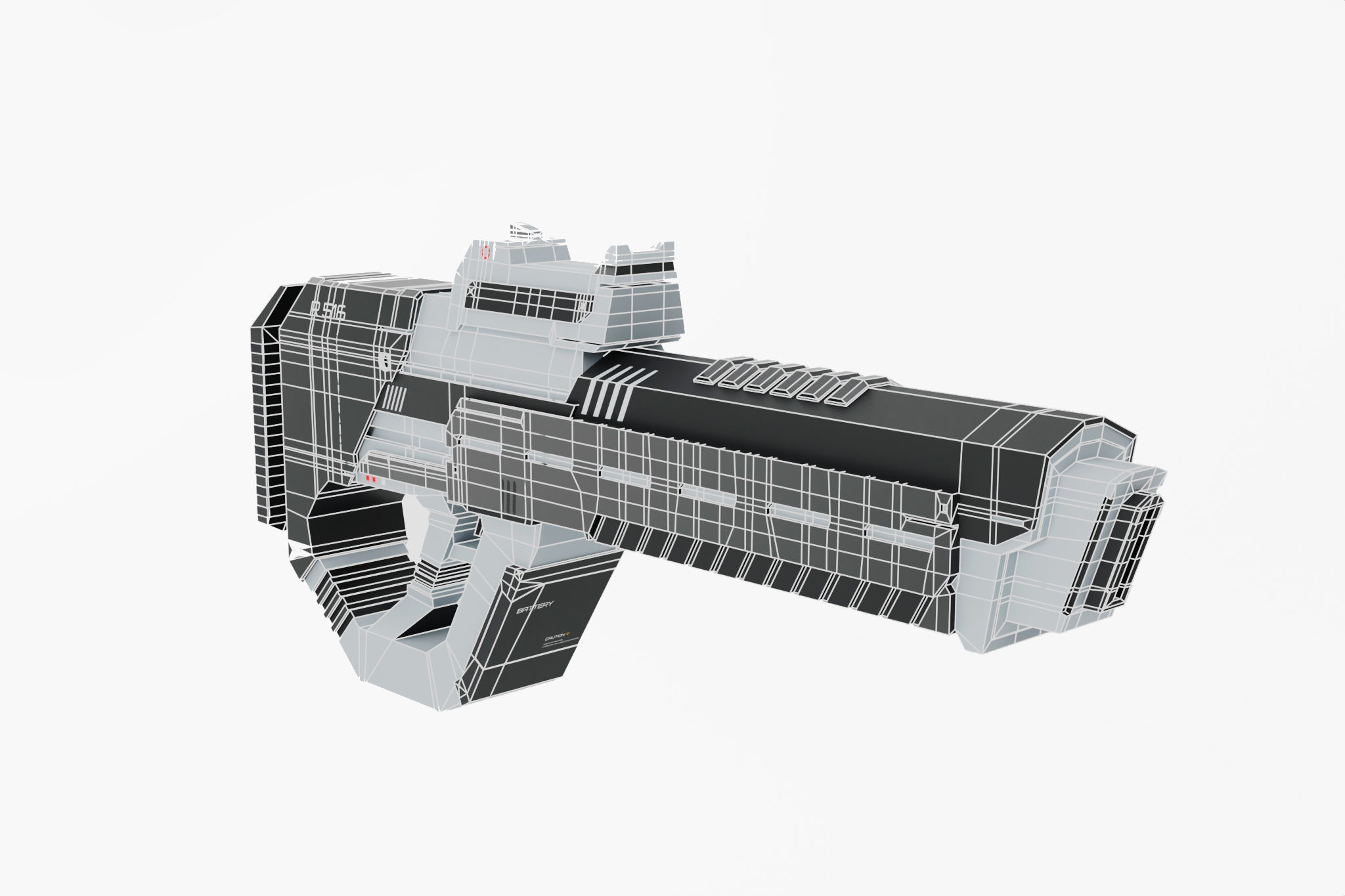 3D model Sci Fi laser gun VR / AR / low-poly | CGTrader