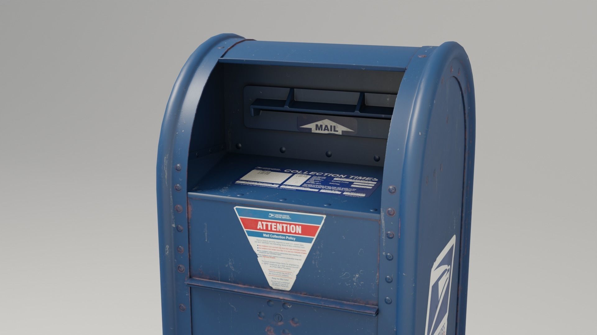 3D model US Postal mailbox VR / AR / low-poly | CGTrader