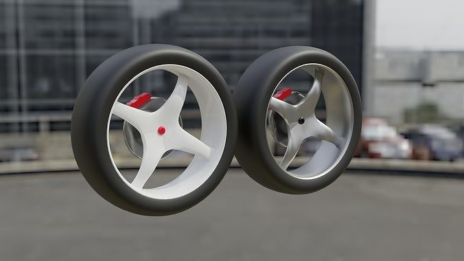 Low poly Wheels 3D model free VR / AR / low-poly 3D model | CGTrader