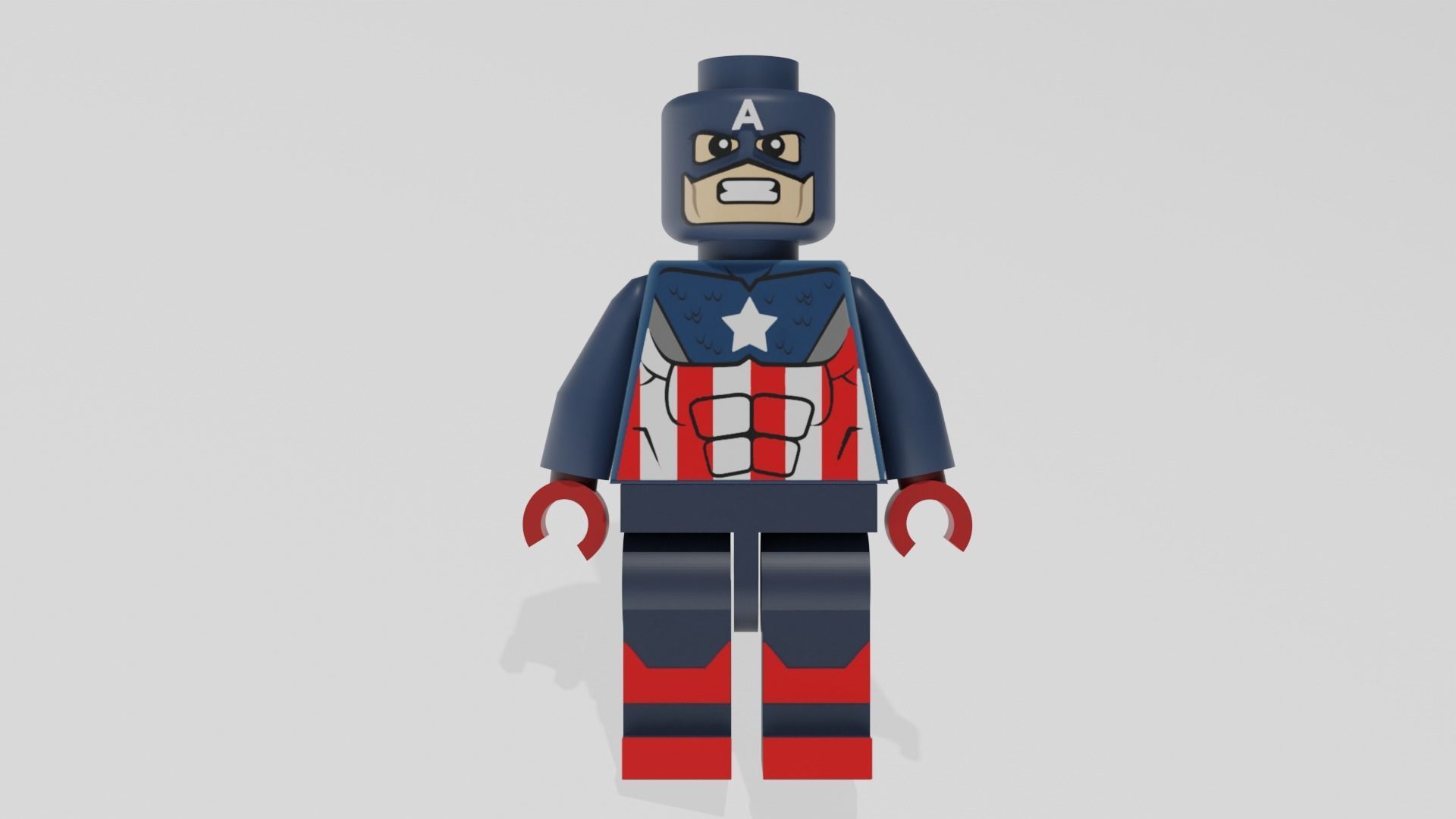 Captain America 3D model animated | CGTrader