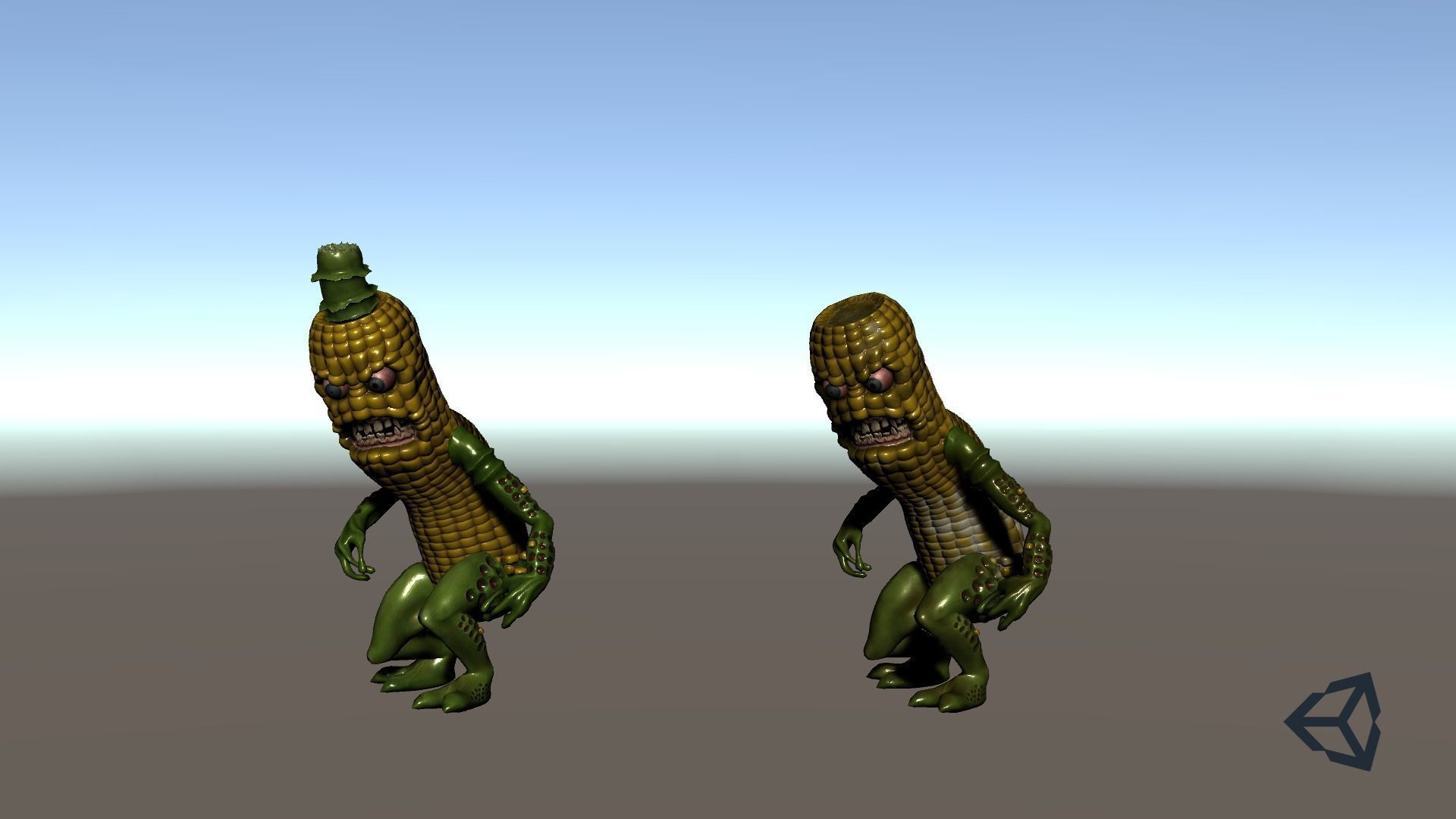 3D model Corn monster - Game Ready Low-poly 3D mode VR / AR / low-poly ...