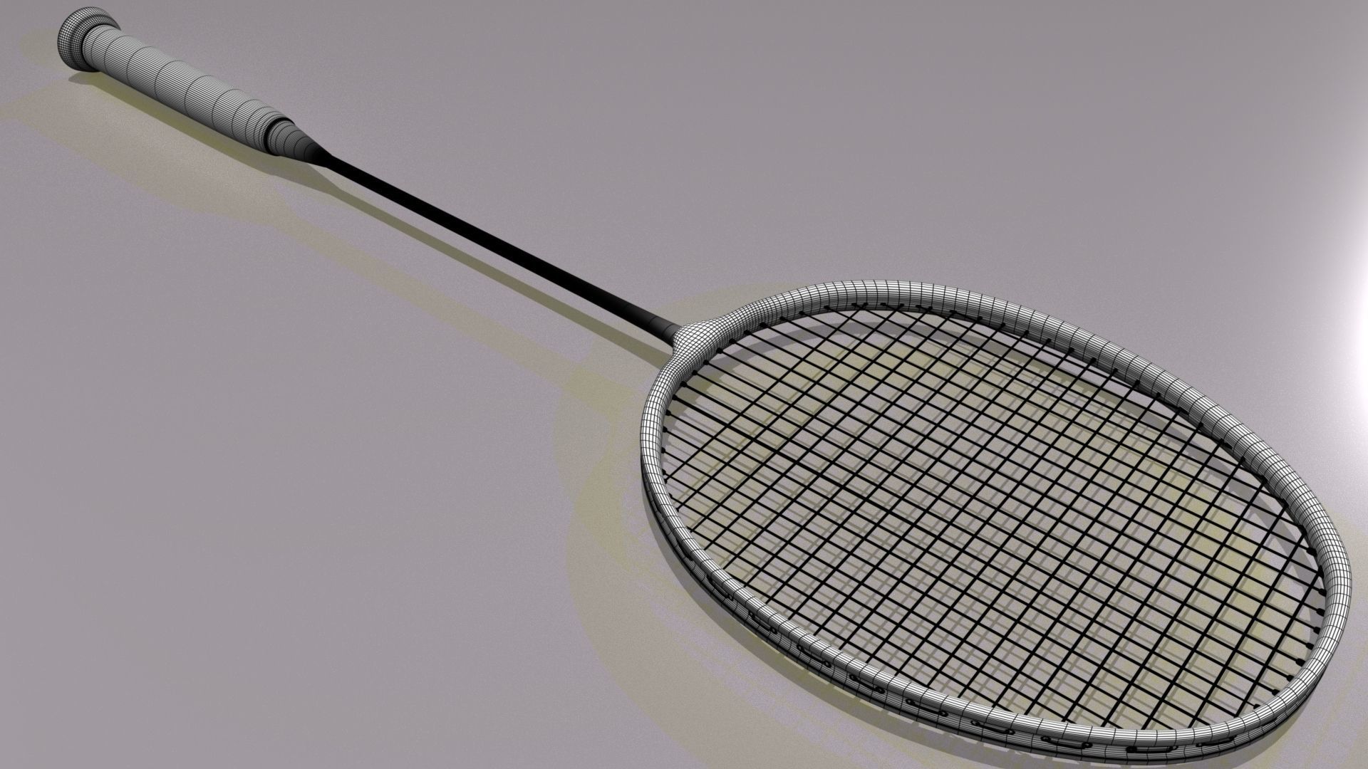 Badminton racket 3D model | CGTrader