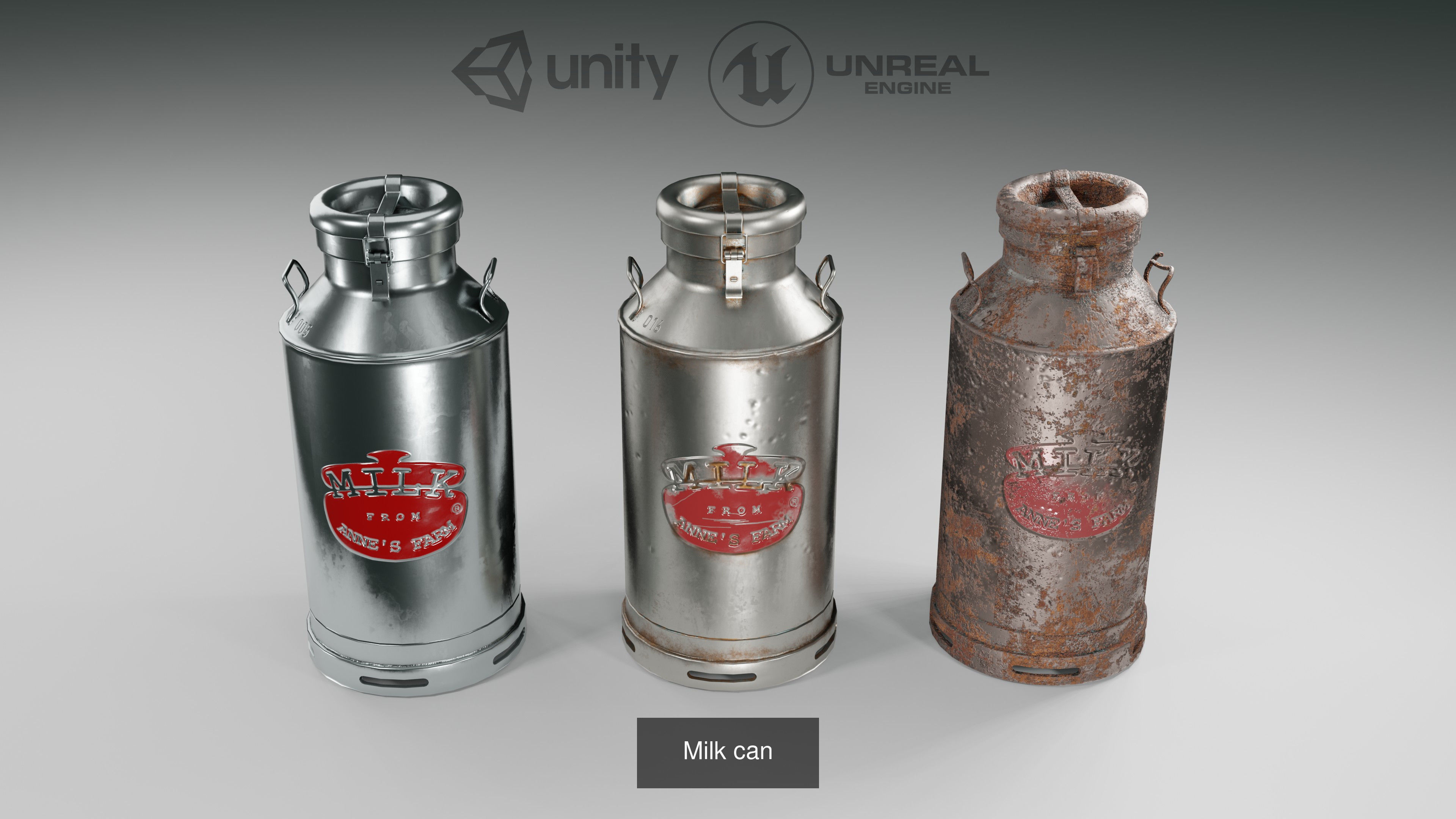 3D Model Collection Milk factory assets VR / AR / low-poly | CGTrader