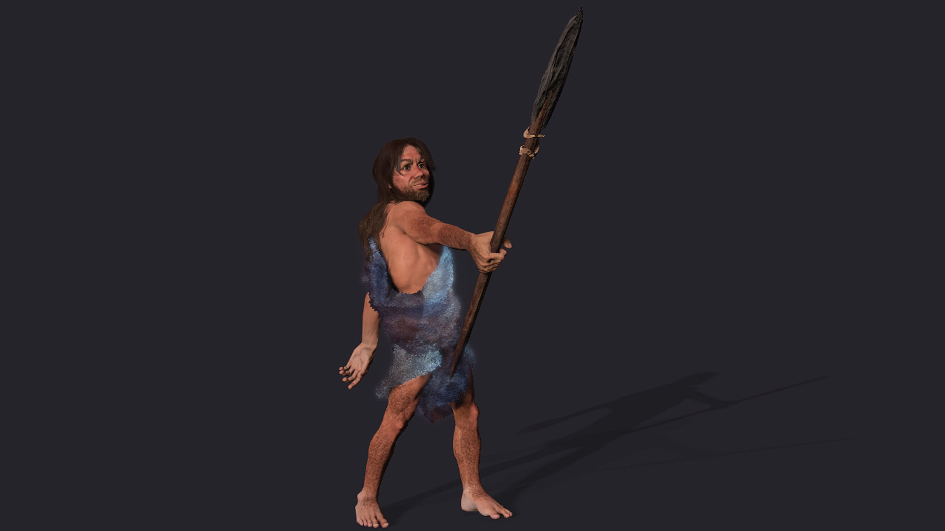 Stone age quality character full Rigged and Animated 3D model animated ...
