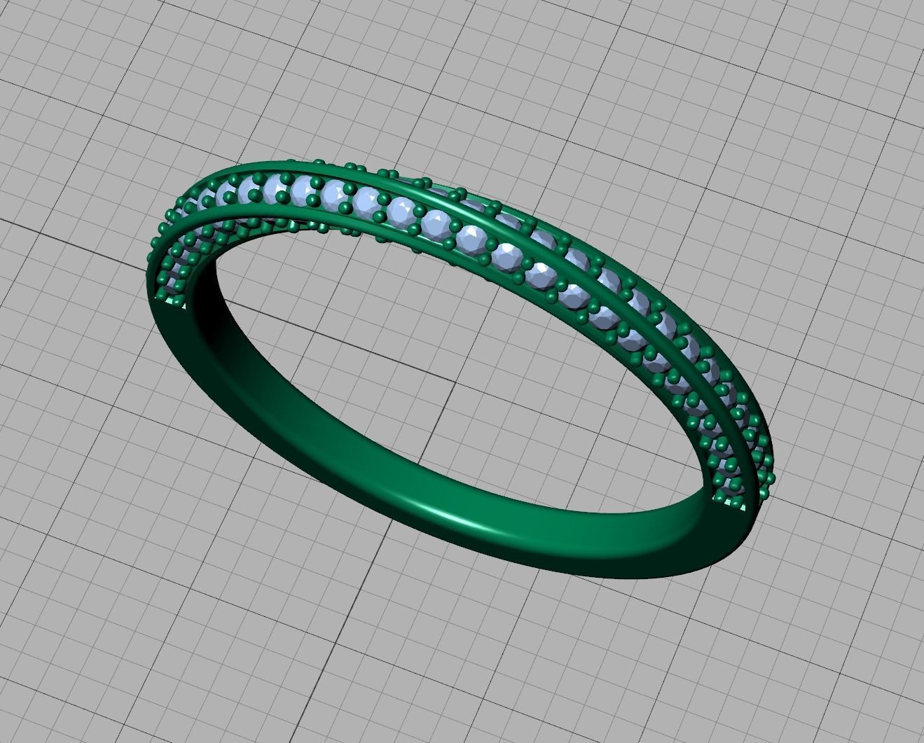 Mobius Diamond Eternity Wedding Band 1mm stones 3dmodel 3D model 3D ...