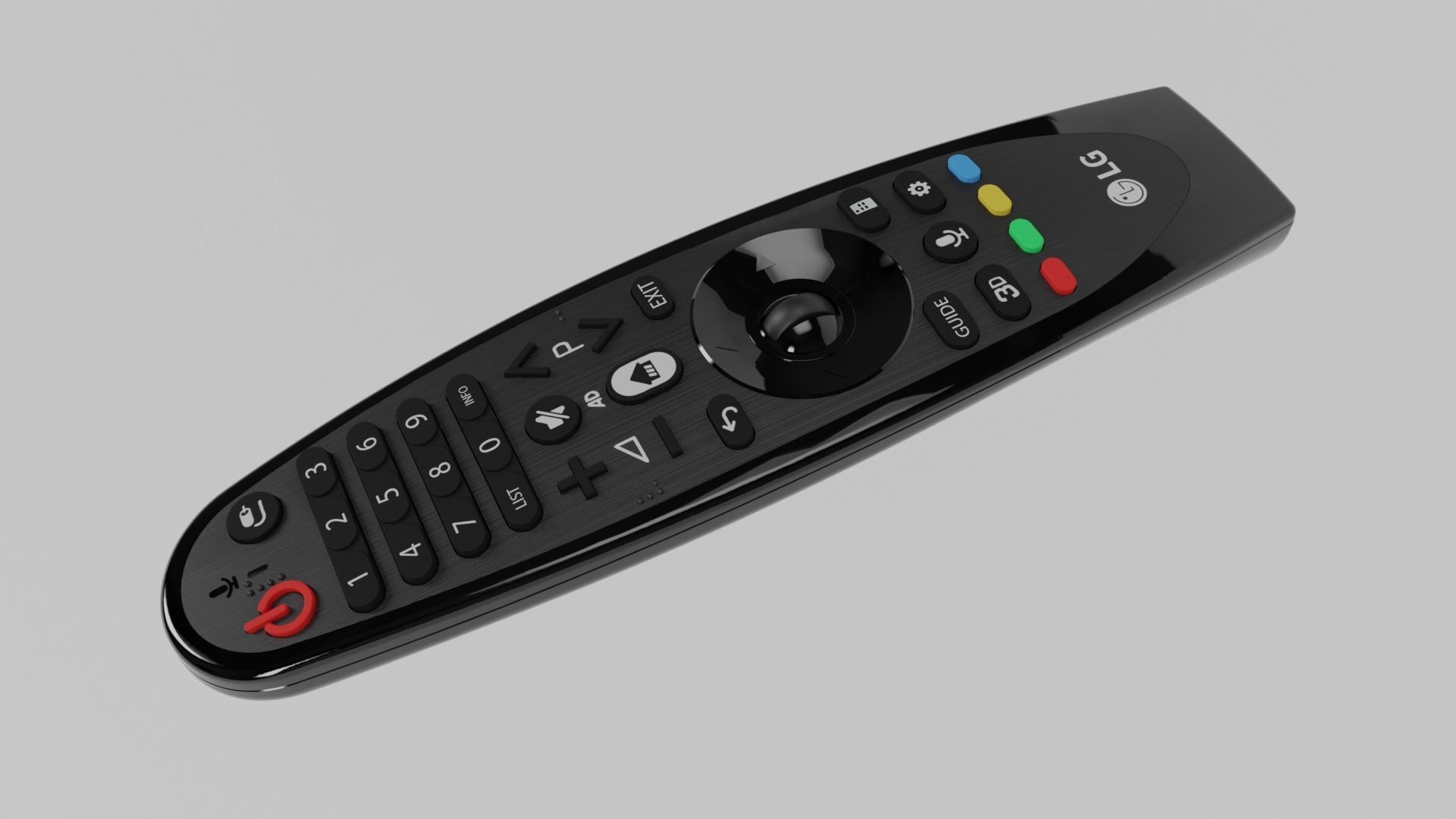 LG TV Remote 3D model | CGTrader