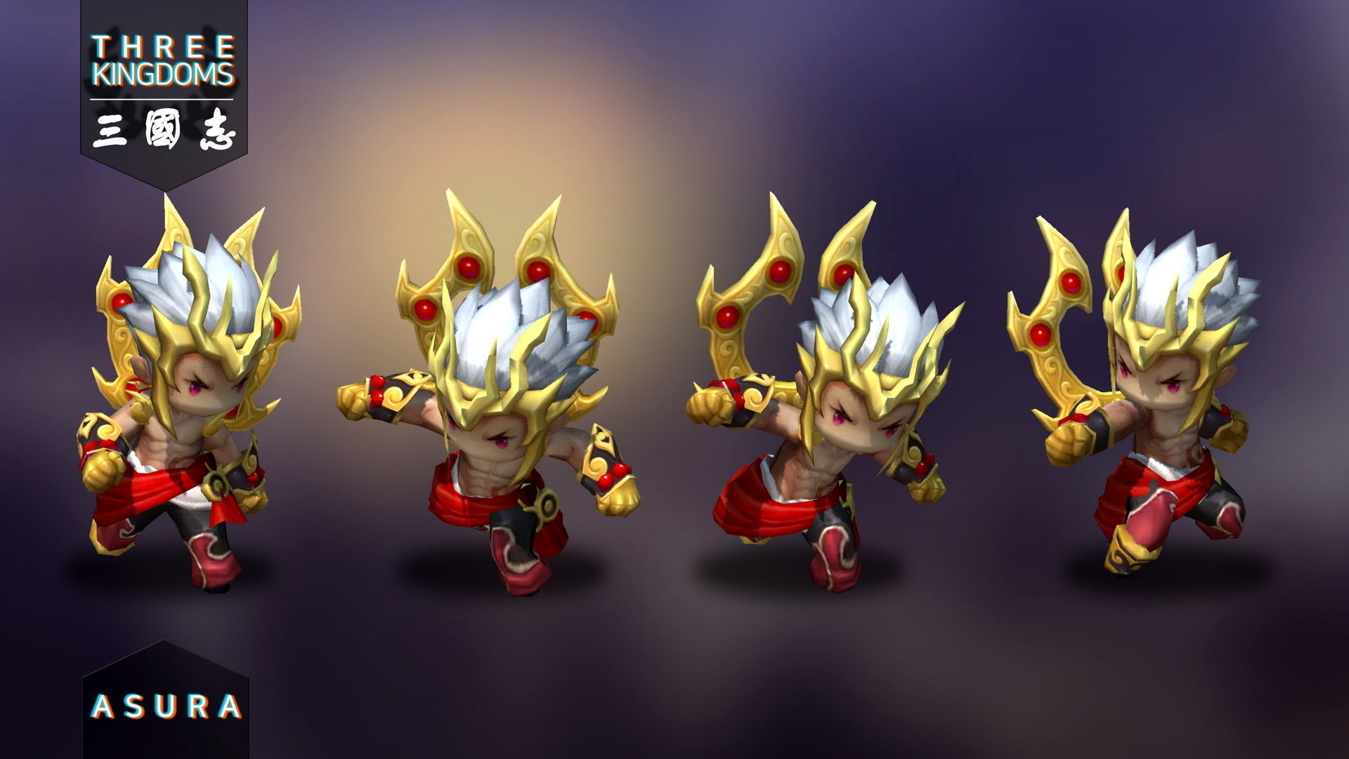 3D model Three kingdoms - Asura VR / AR / low-poly | CGTrader