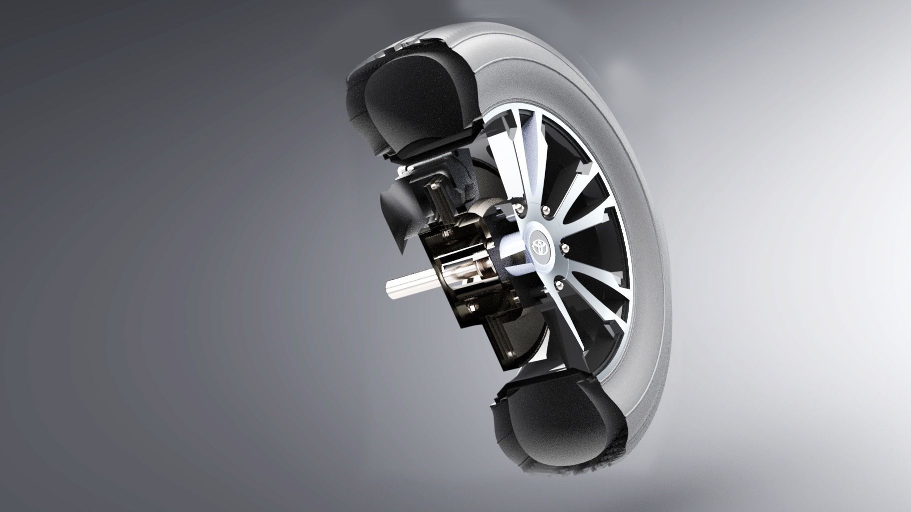 Toyota Land Cruiser Prado Chassis system 3D model rigged | CGTrader