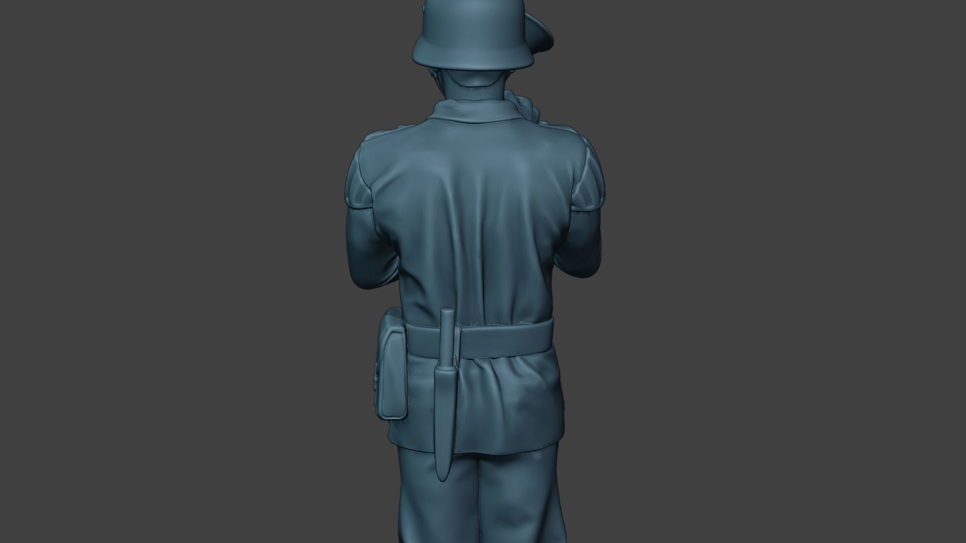 German musician soldier ww2 Stand Baritone horn G8 3D model 3D ...