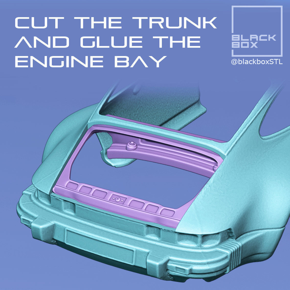Engine Bay set to Tamiya 1988 Porsche Turbo 1-24th 3D model 3D ...