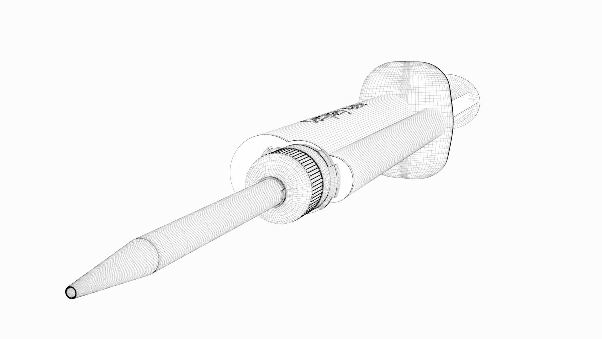 Adhesive Medical Syringe Glue 3D Model 3D model animated rigged | CGTrader