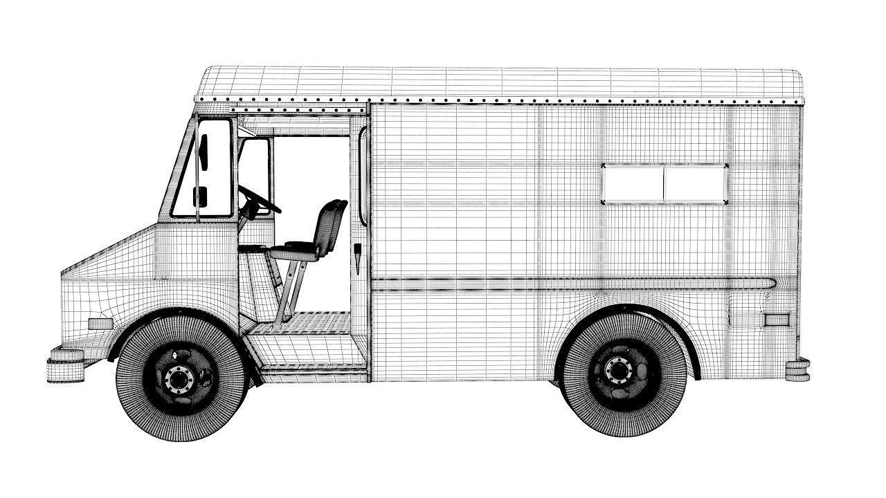 Step Van 3D model 3D model | CGTrader