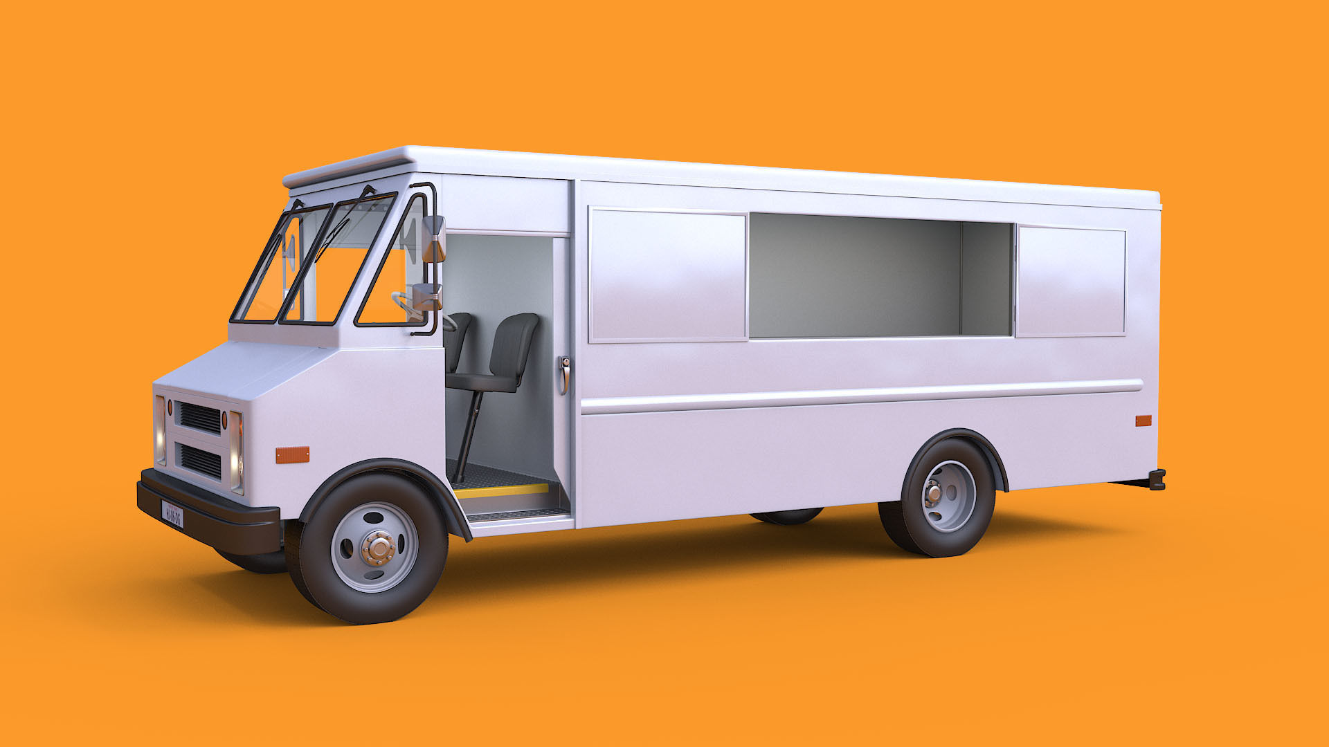 Step Van Truck 3D Model 3D model | CGTrader