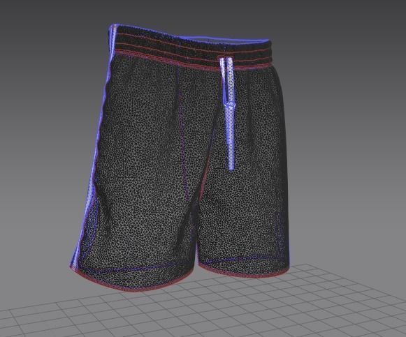 Marvelous Designer CLO Male Sport shorts Sportswear 3D Model 3D model ...