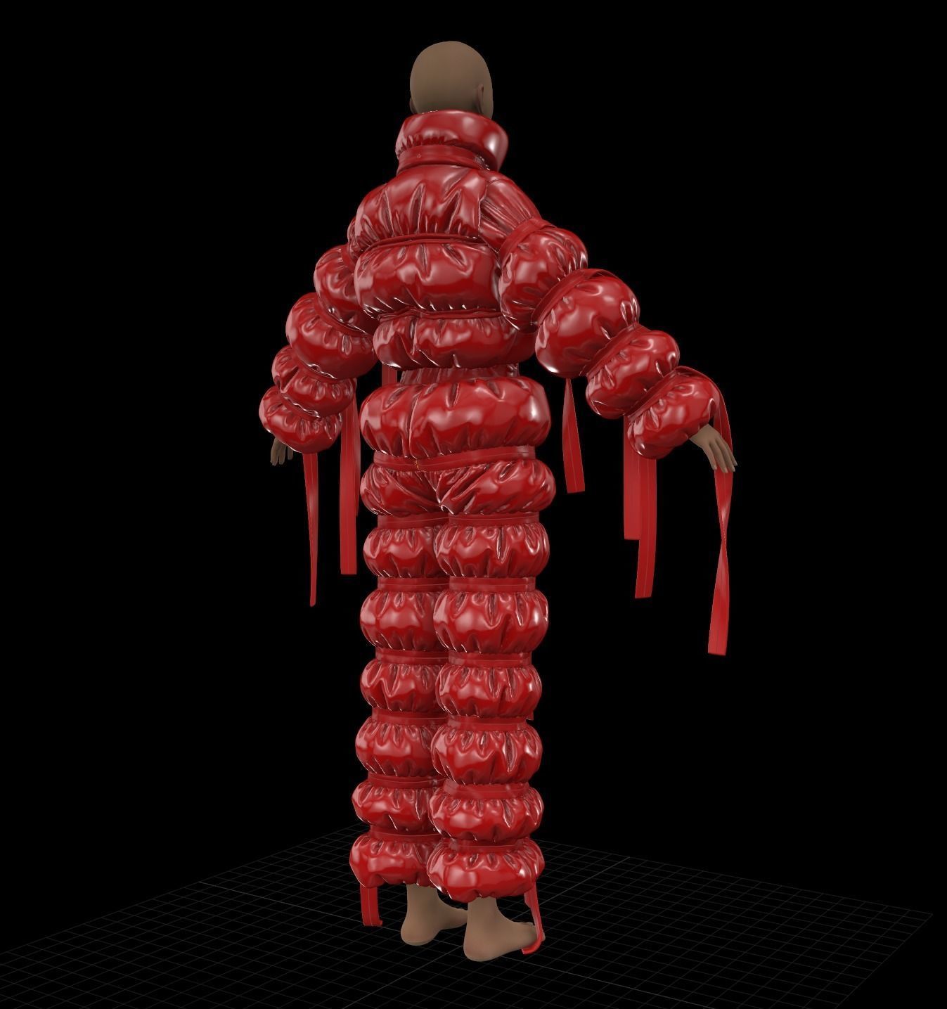 Puffer Jacket and Pants Cloth Garment Hypebeast Fashion 3D model 3D ...