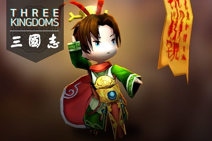 3D model Three kingdoms - Xu Shu VR / AR / low-poly | CGTrader
