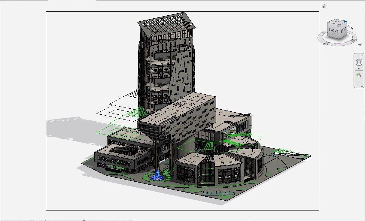 central bank compelete revit project 3D model | CGTrader