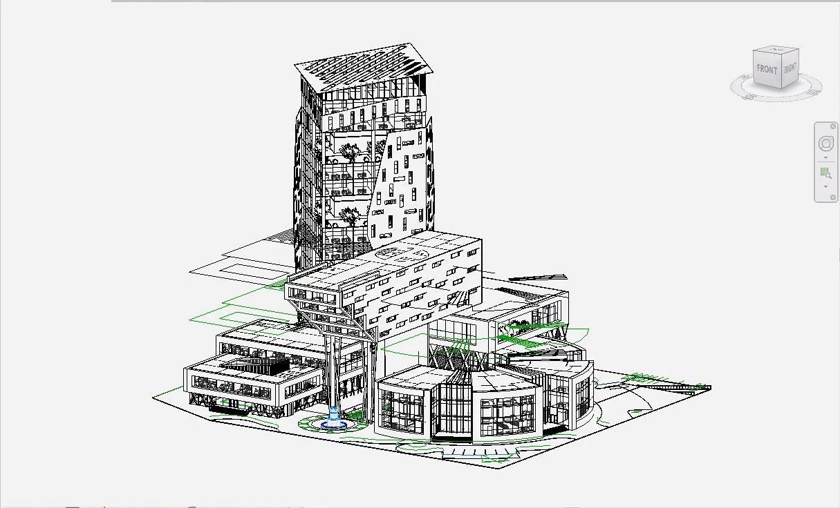 central bank compelete revit project 3D model | CGTrader