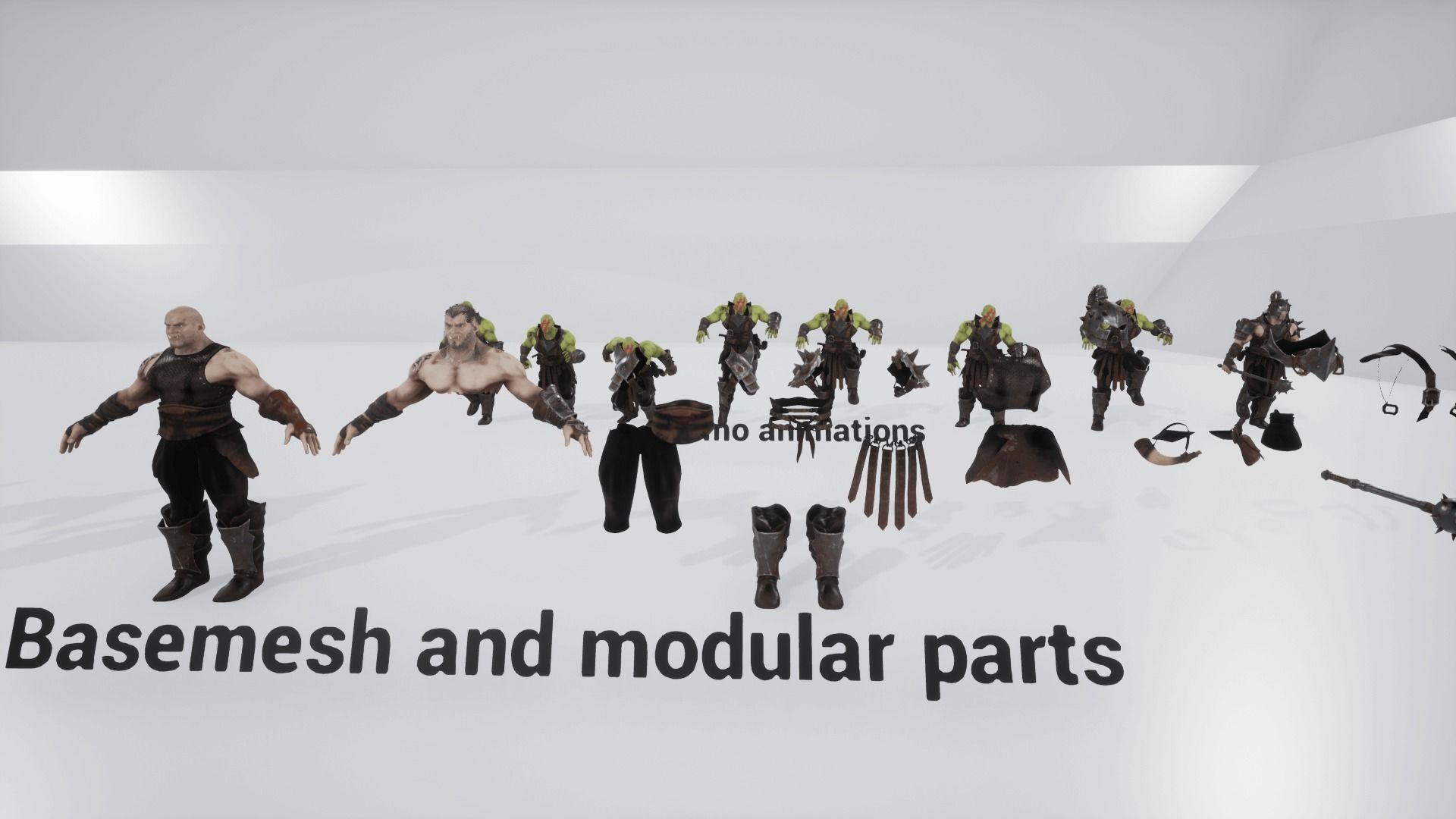 3D model Orc armored with mace VR / AR / low-poly | CGTrader