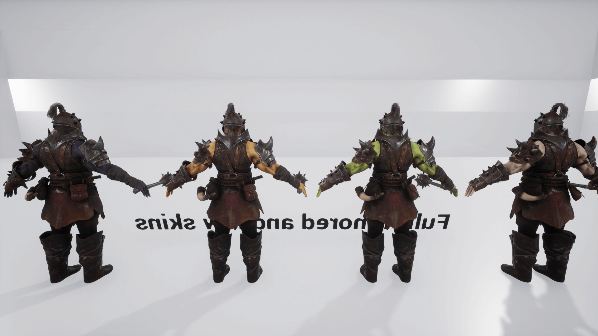 3D model Orc armored with mace VR / AR / low-poly | CGTrader