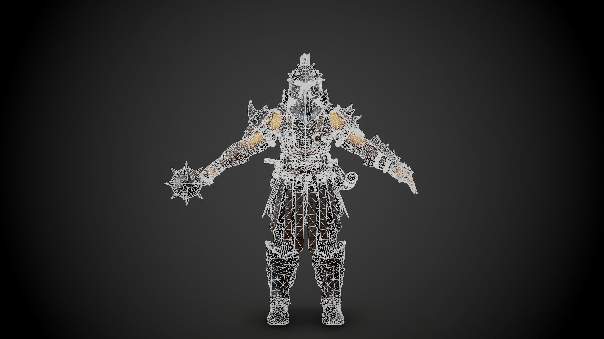 3D model Orc armored with mace VR / AR / low-poly | CGTrader