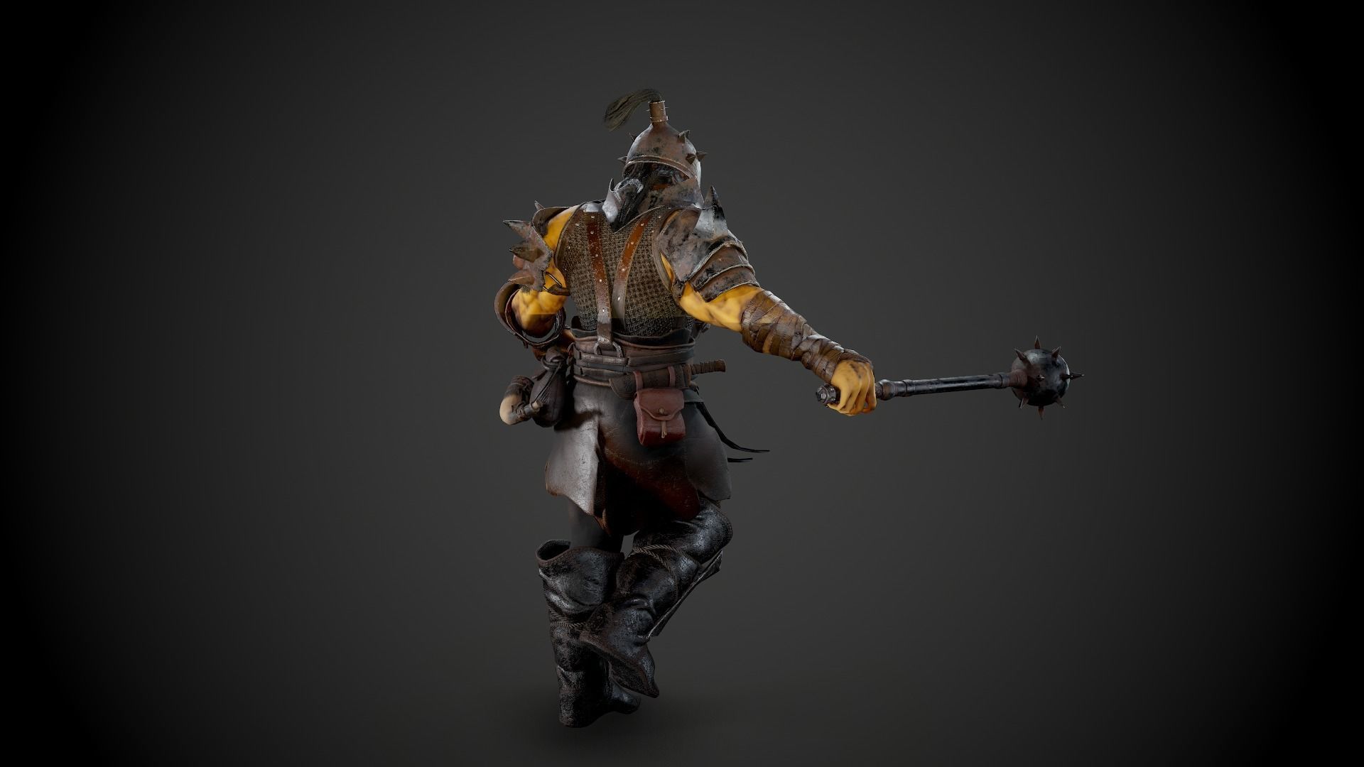 3D model Orc armored with mace VR / AR / low-poly | CGTrader