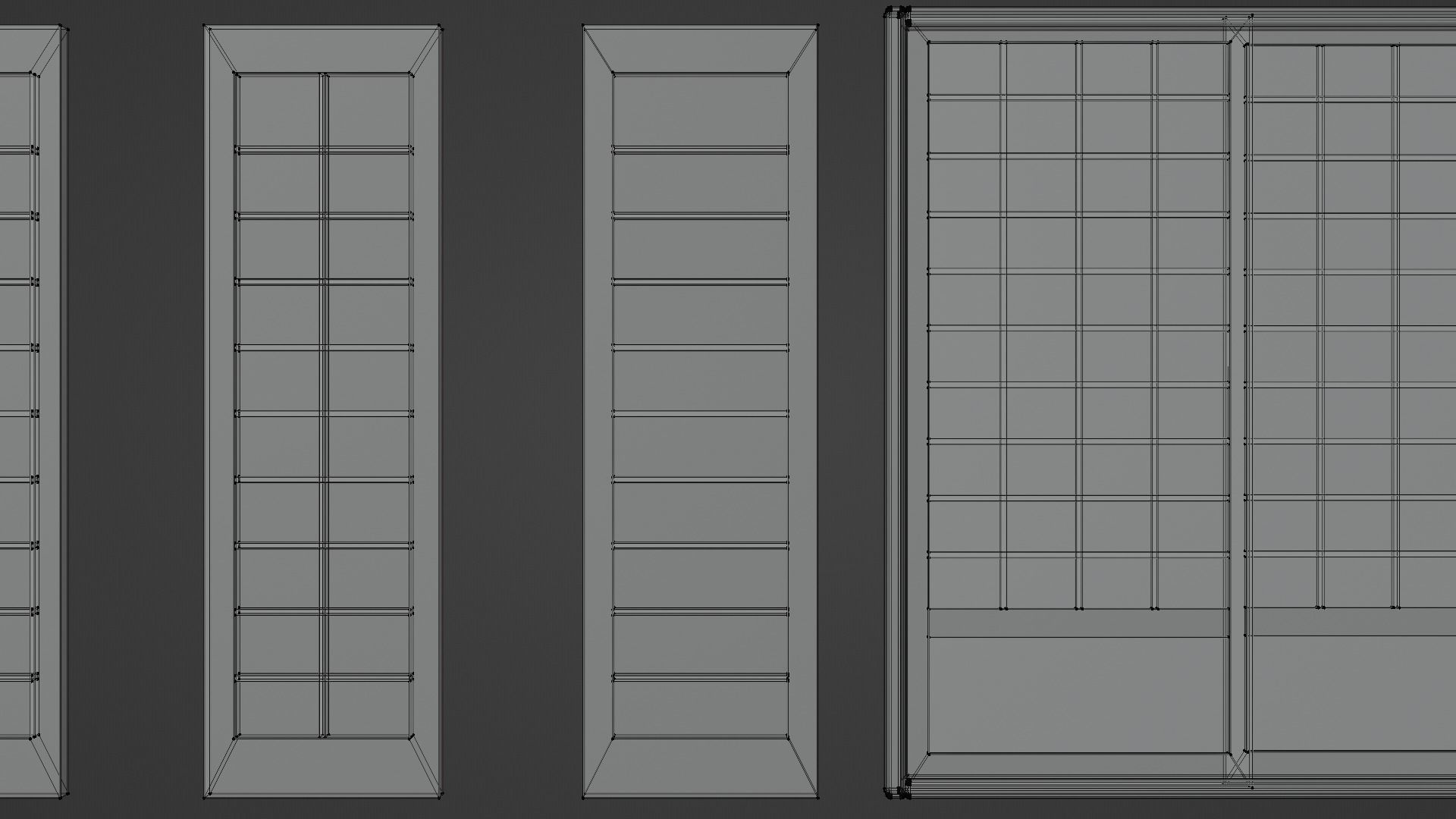 Shoji door Pack -Japanese Sliding door 3D model | CGTrader