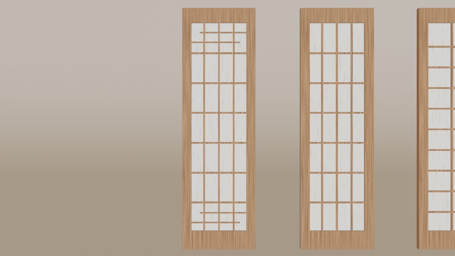 Shoji door Pack -Japanese Sliding door 3D model | CGTrader