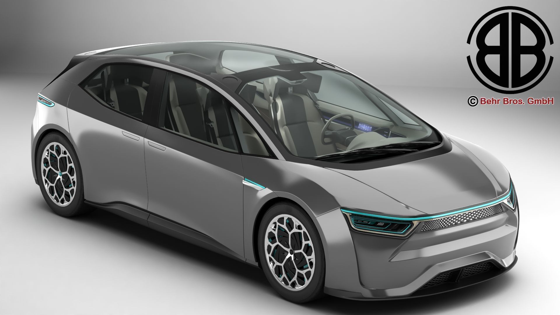 Generic Future EV 3D model animated | CGTrader