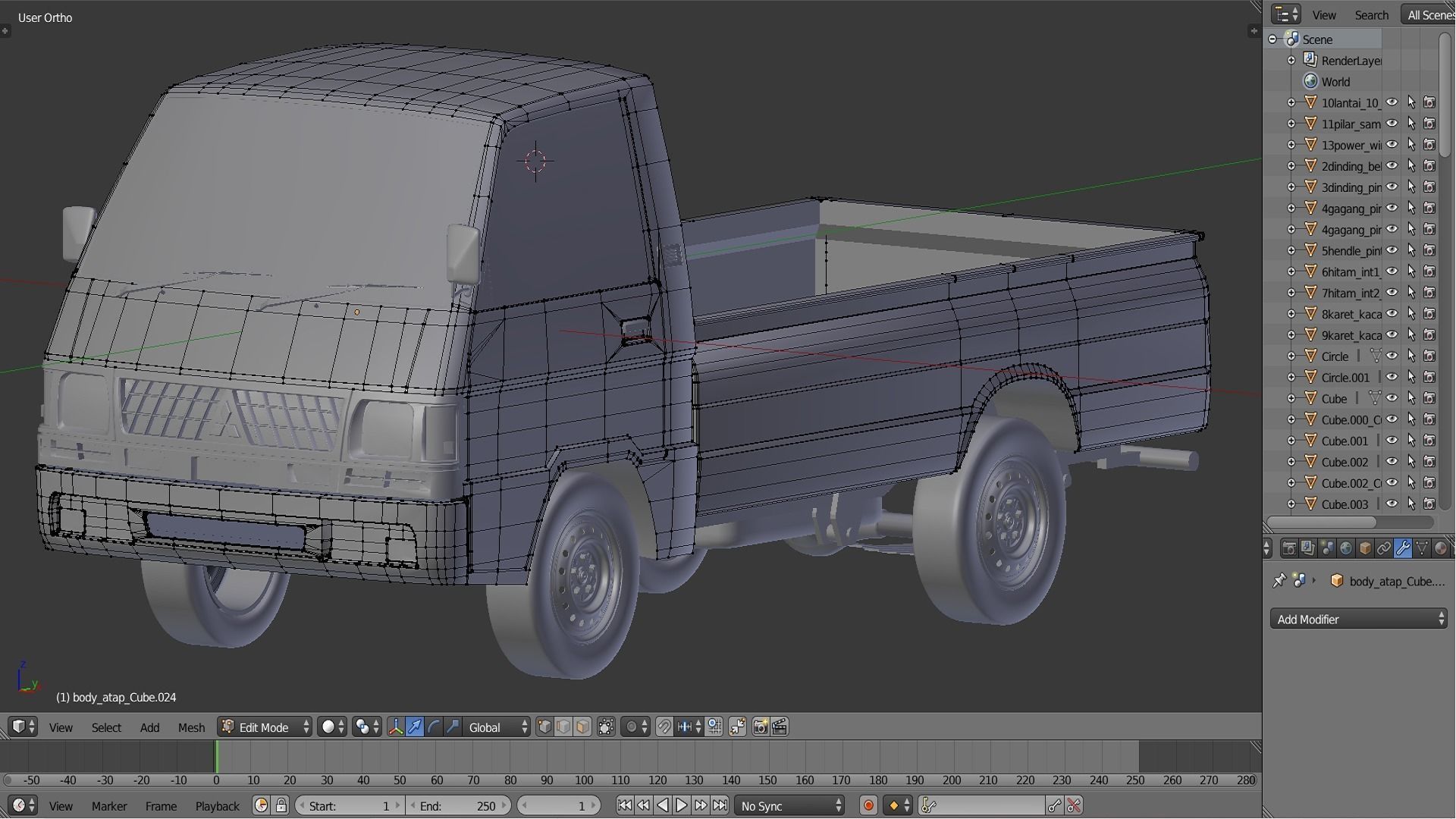 3D model Mitsubishi L300 pick up VR / AR / low-poly | CGTrader