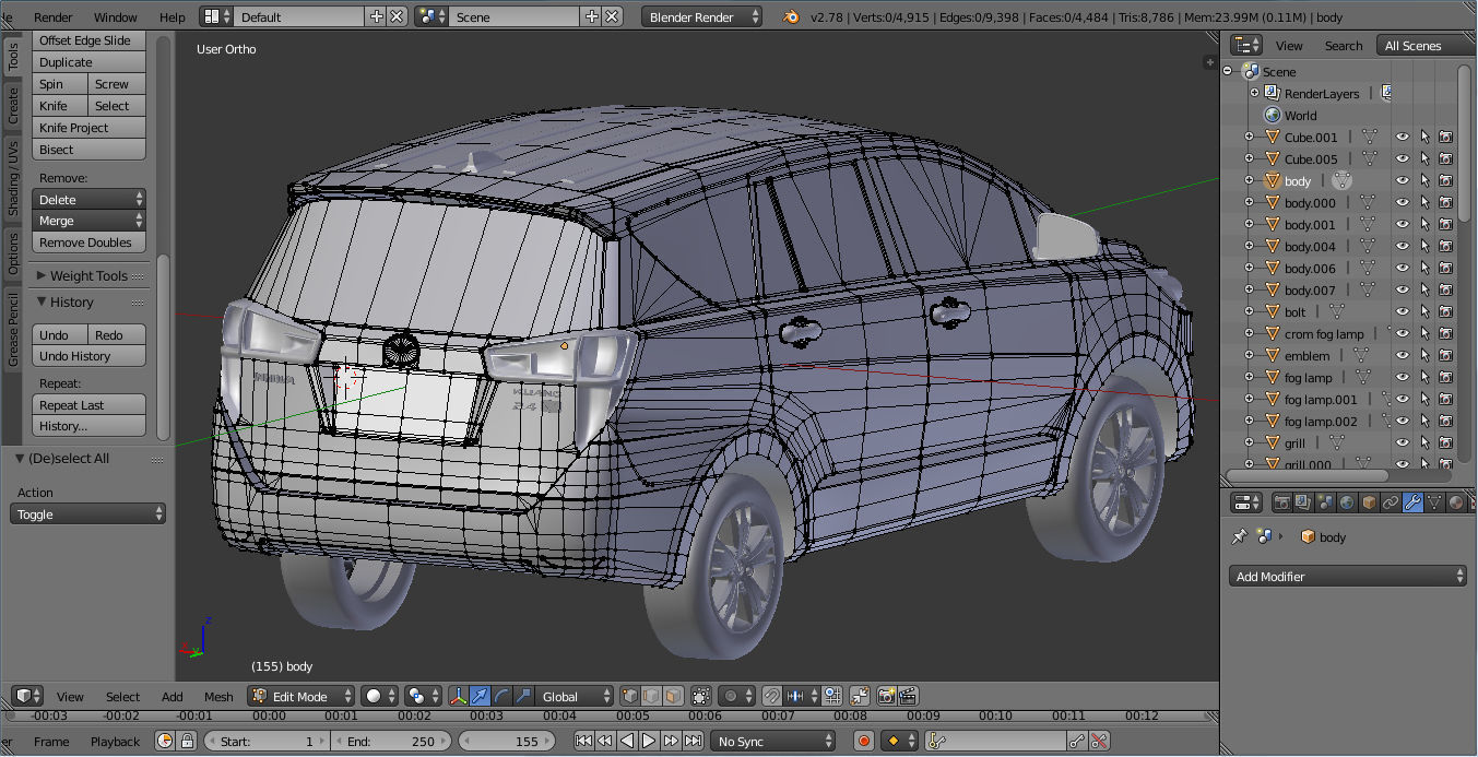 3D model Toyota Innova 2016 VR / AR / low-poly | CGTrader