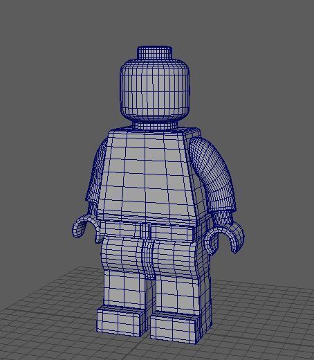 High poly lego figures in row 3D model | CGTrader