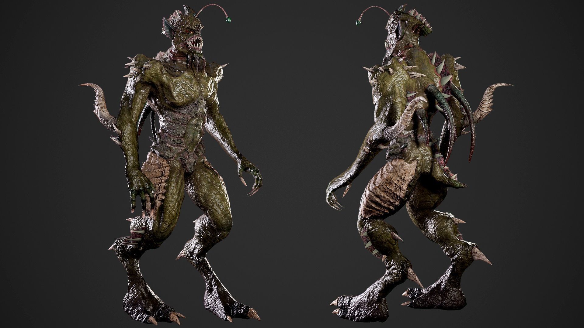 3D model Swamper Monster VR / AR / low-poly | CGTrader