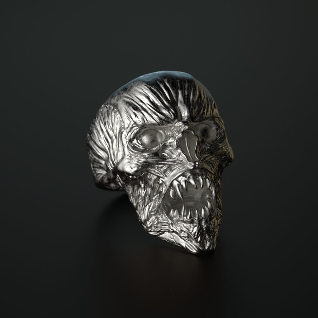 Ring Skull Vampire STL OBJ 3D model 3D printable | CGTrader