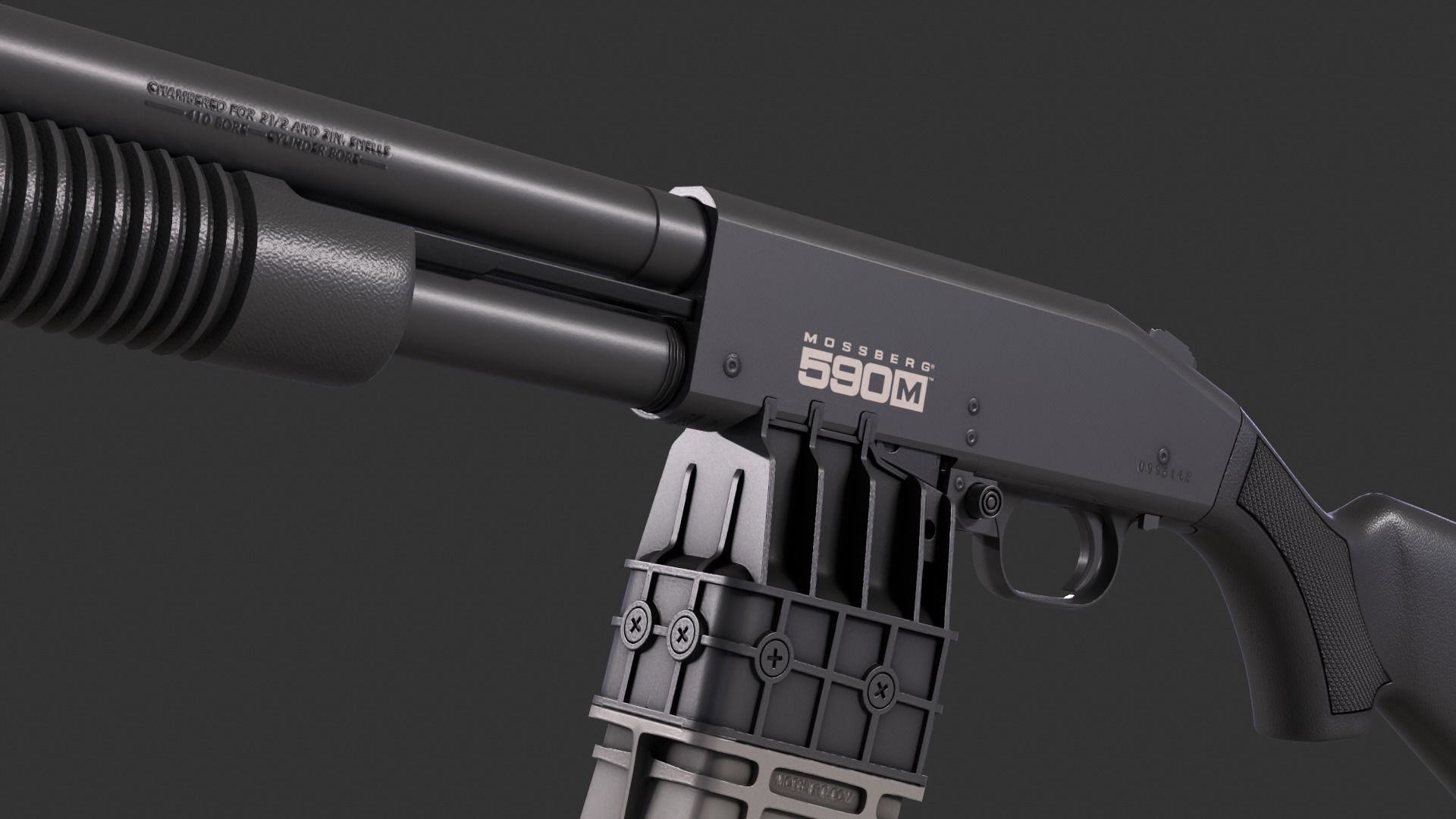 3D model Mossberg 590M VR / AR / low-poly | CGTrader